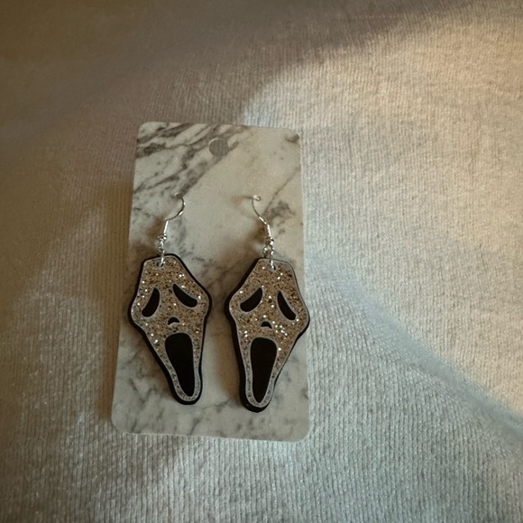 Jewelry | Scream Glitter Earrings | Poshmark